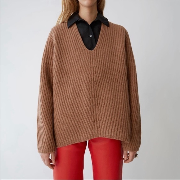 Acne Studios | Sweaters | Acne Deborah Ribbed Knit Oversized Sweater ...
